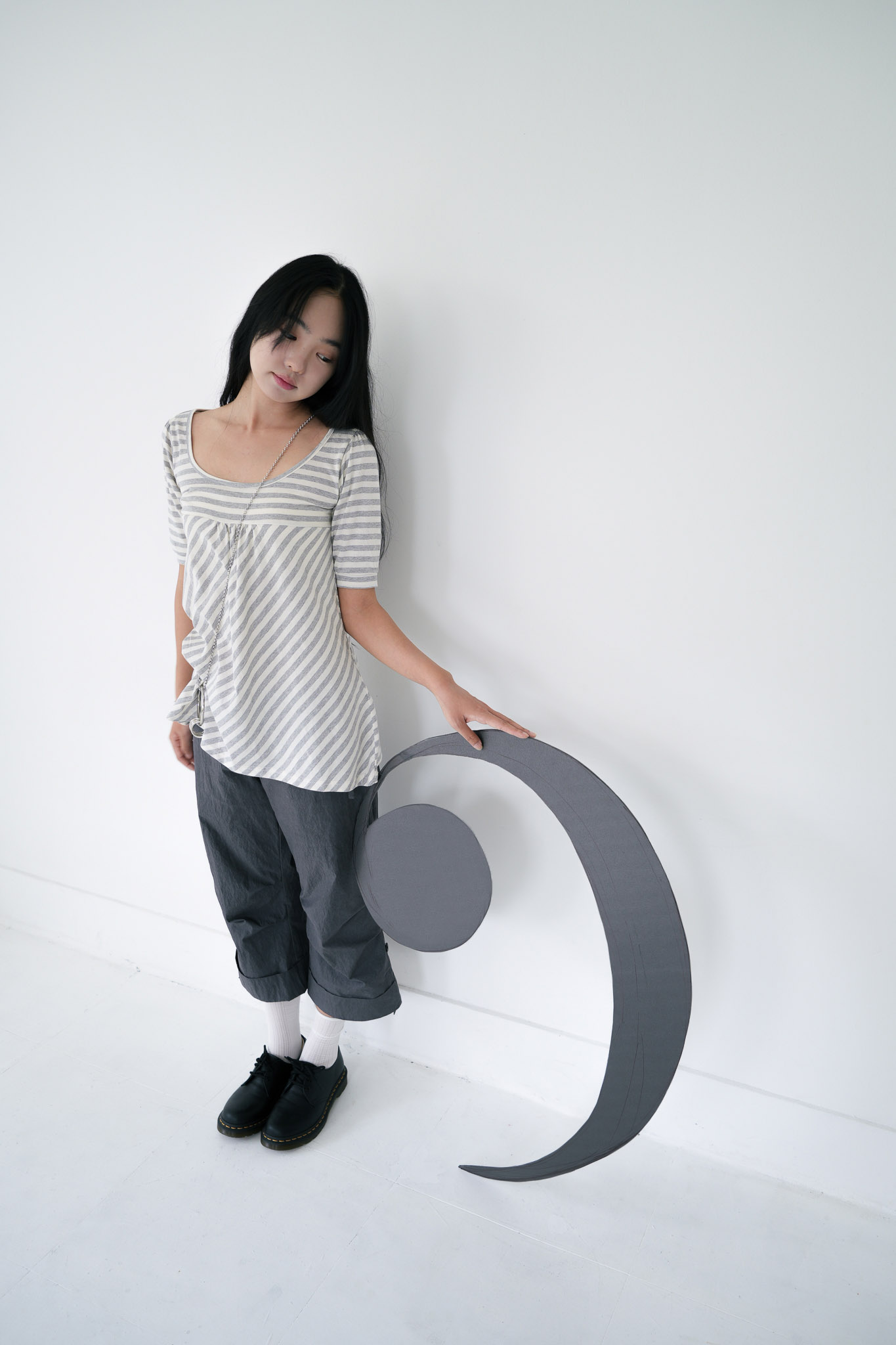 [2차 리오더] Yuu top, grey